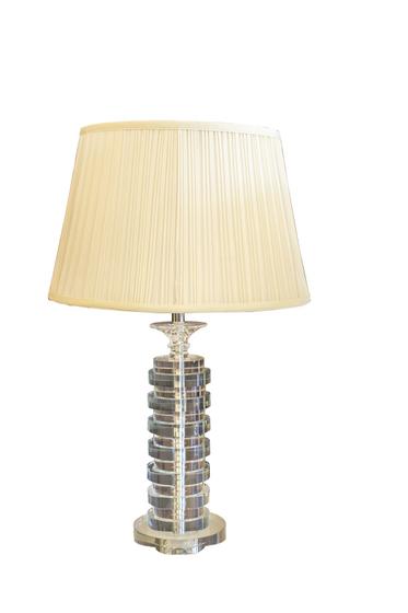 Luminária abajur cristal transparente - ESSENCIAL ILUMINAÇÃO ...