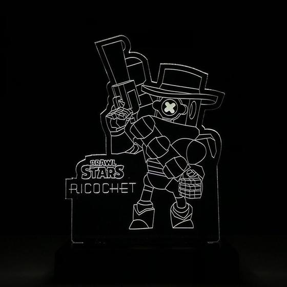 Luminaria Abajur Led Brawl Stars Brawler Ricochet - Tecnotronics ...