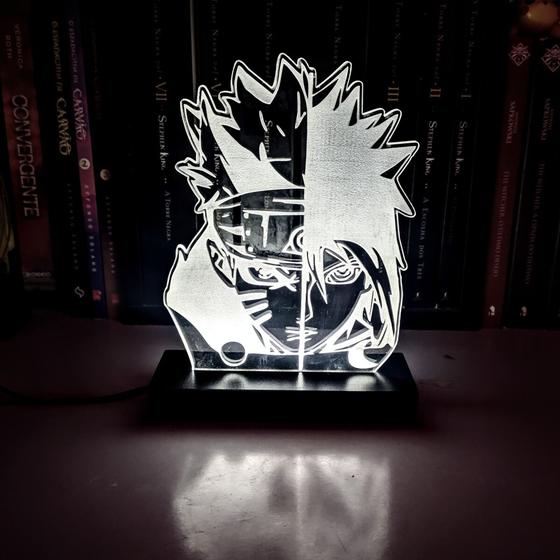 Luminária Anime Naruto x Sasuke - Brin-AG - Luminária - Magazine Luiza