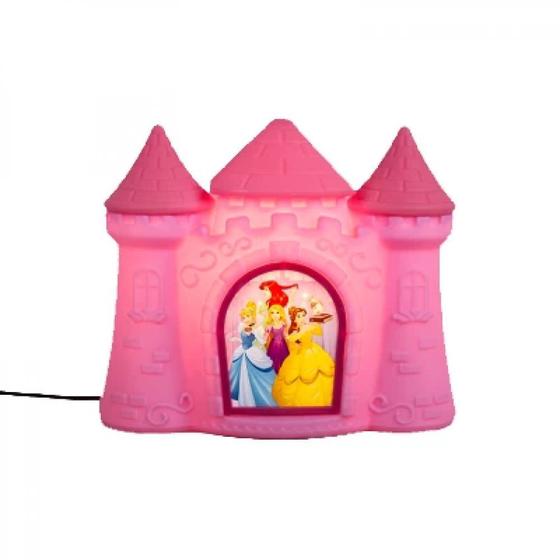 Luminaria Castelo Das Princesas Disney Rosa com Lampada Led - Usare ...
