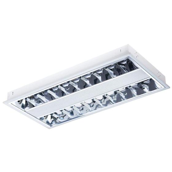 Luminária Comercial Embutir T5 2 Lâmpadas Tubular 14w 60x30cm Alumbra ...