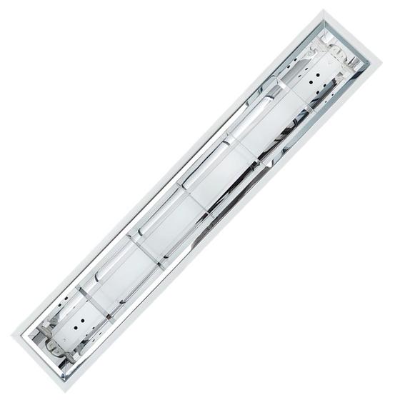 Luminária De Embutir Com Aletas Para 1 Tubo Led 60Cm - GE- GENERAL ...