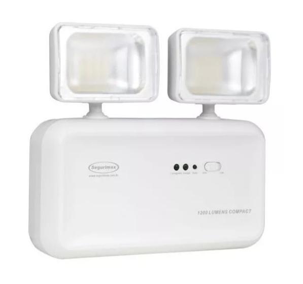 Luminária de Emergência Led 1200 Lumens Compact Segurimax - Luminária ...
