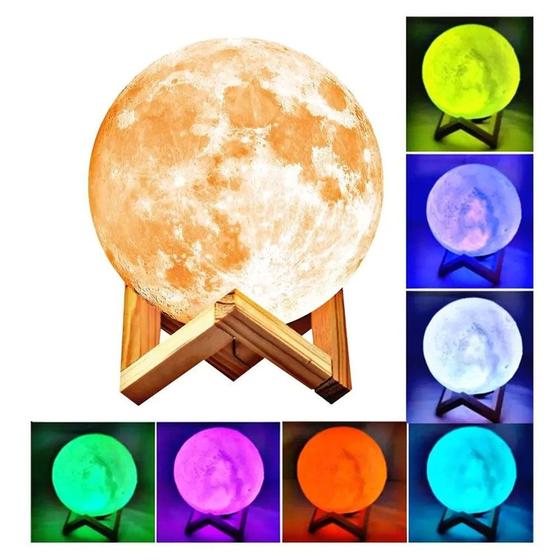 luminária de mesa lua Cheia - LUATEK - Luminária de Mesa - Magazine Luiza