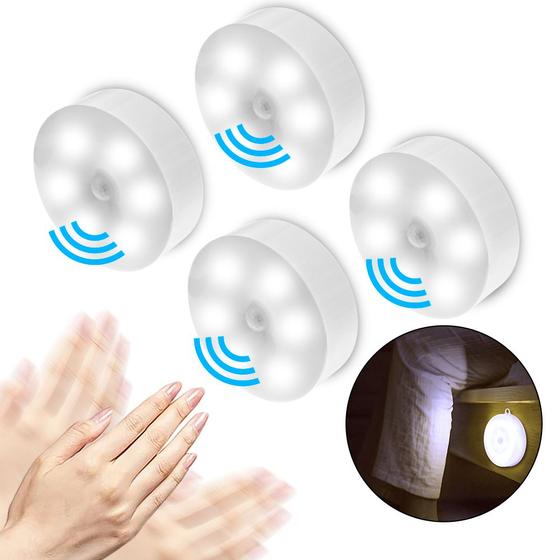 Luminaria De Teto Led Spot Sensor Escada Corredor Kit 4 Uni. - Hxt ...