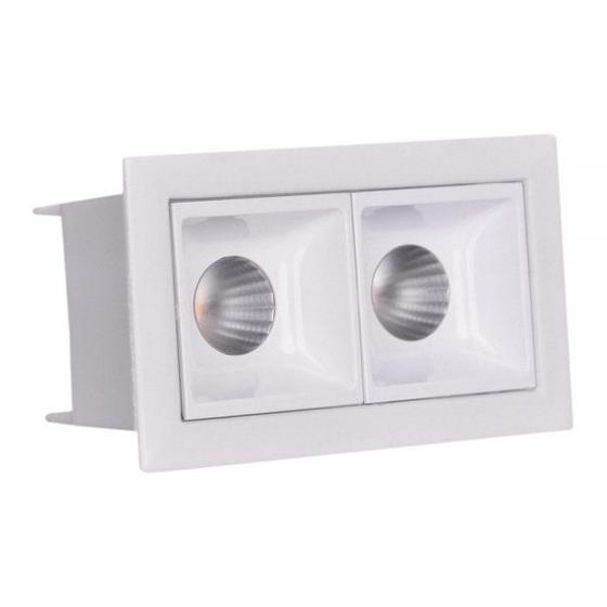 Luminaria Downlight Linear Led de Embutir 4W Luz Quente 2.700k ...