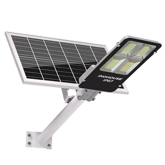 Luminária Holofote Solar 300w Para Iluminação Publica Haste 5000 Lumens ...