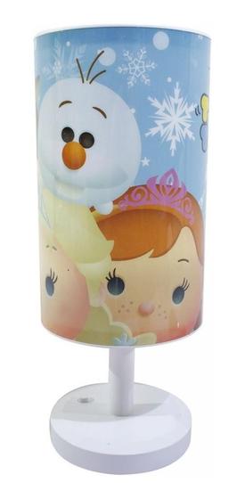 Luminária Infantil Abajur Frozen Anna Elsa Tsum Disney - Luminária ...