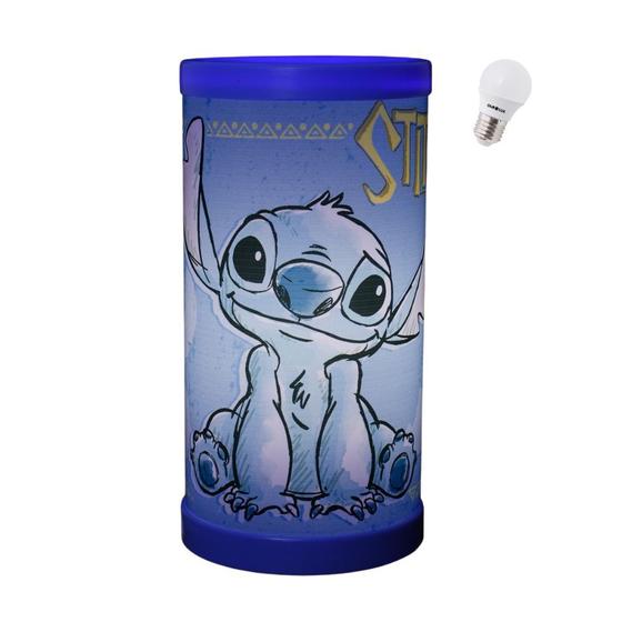 Luminária Infantil Lumi Stitch Disney com Lâmpada LED Abajur Decoração ...