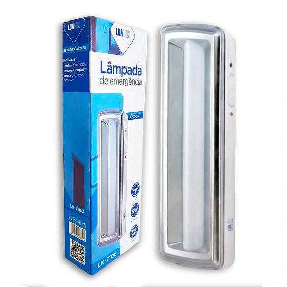 Luminaria Lanterna de Emergencia 6500K Bivolt 5W LK-7106 - Luatek ...