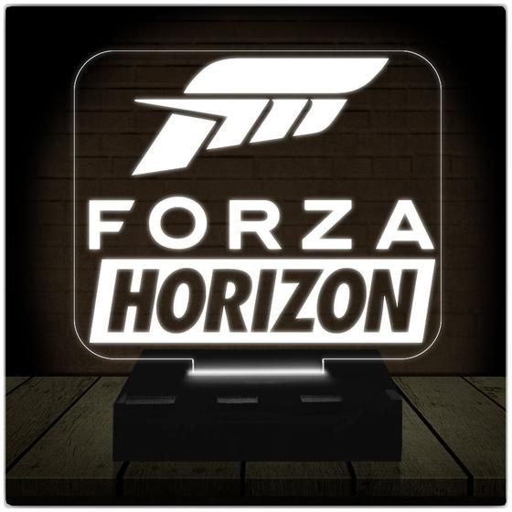 Luminária Led 3D Forza Horizon Corrida 16 Cores e Controle - 3D Fantasy ...
