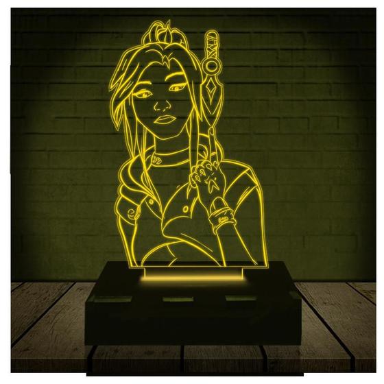Luminária Led 3d Jett Valorant Abajur - 3D Fantasy - Luminária - Magazine Luiza