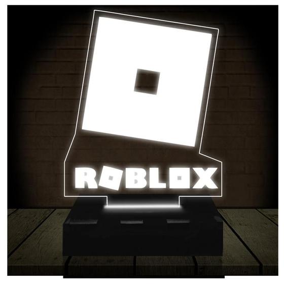 Luminária Led 3D Roblox Jogo Game Abajur 16 Cores e Controle - 3D ...
