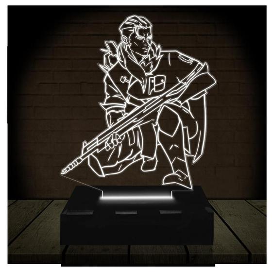 Luminária Led 3d Sova Valorant Abajur - 3D Fantasy - Luminária - Magazine Luiza