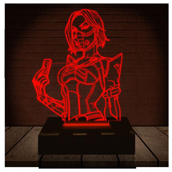 Luminária Led 3d Viper Valorant Abajur - 3D Fantasy - Luminária - Magazine Luiza