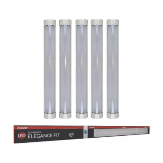 Luminaria Led Avant Elegance Fit Sobrepor 36w Bivolt 5 Uni. - Luminária - Magazine Luiza
