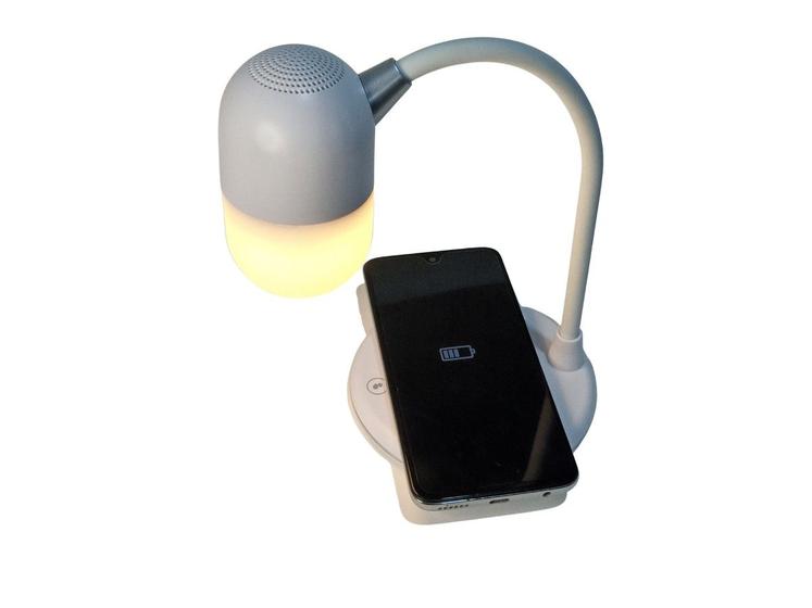 Luminaria led lumi play 3 em 1 bluetooth carregador branca - ELGIN ...
