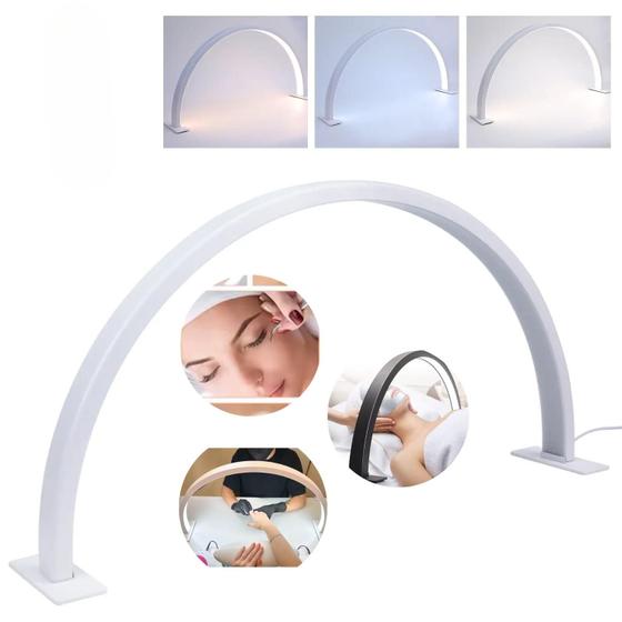 Luminaria Led Mesa Meia Lua Ring Light Nair Desgni Manicure Cilios ...