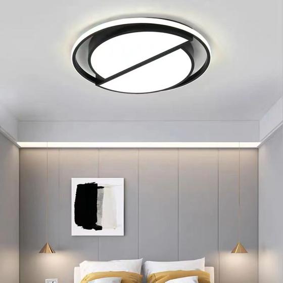 Luminária Led Moderna de Teto Para Quartos Luz Fria e Luz Quente ...