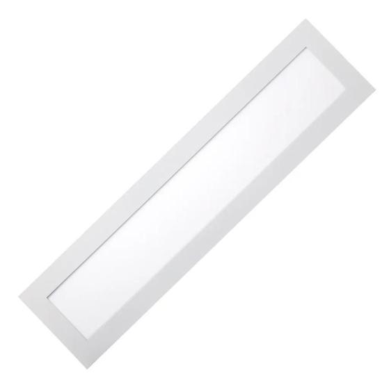 Luminária Led Slim Retangular de Embutir 60x10cm 18W 4000K Branco ...