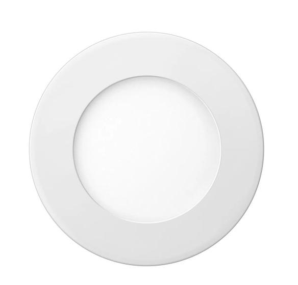 Luminária paflon Led de embutir Redonda 6W 6500K Fria bivolt Elgin ...