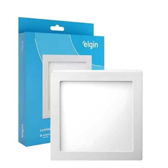 Luminária Painel Plafon Sobrepor teto LED 18W/6500k quadrada - Elgin - Painel de LED - Magazine ...