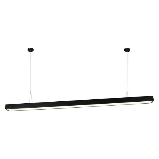 Luminária Pendente LED linear Otan 24w 4000k 1,20mt Preto - NordeCor ...