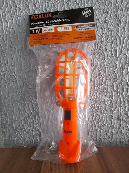 Luminária Pendente LED P/ Mecânico 3W - FOXLUX - Luminária - Magazine Luiza