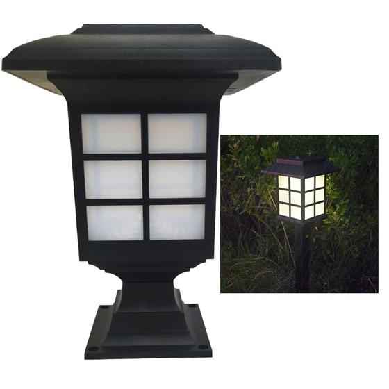 Luminaria Solar Oriental Espeto Balizador Spot Iluminaçao Decoraçao ...