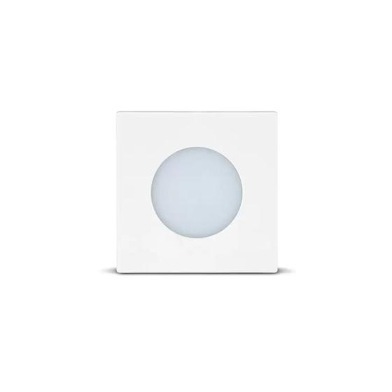 Luminária Spot Point QUADRADA Luz Fria 1,5w cor Branco - LEDLINE ...