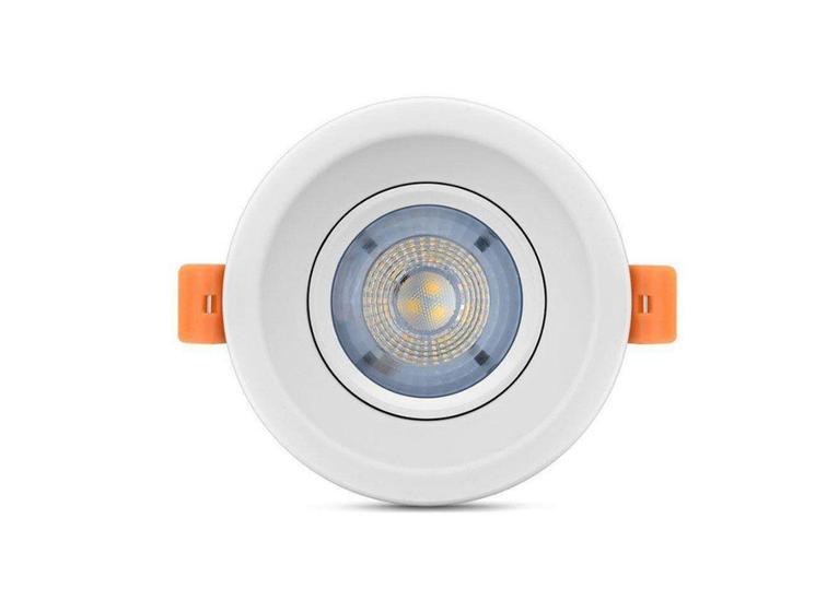 Luminária Spotlight 5W Led 6500k Recuado Redondo Direcionável de ...