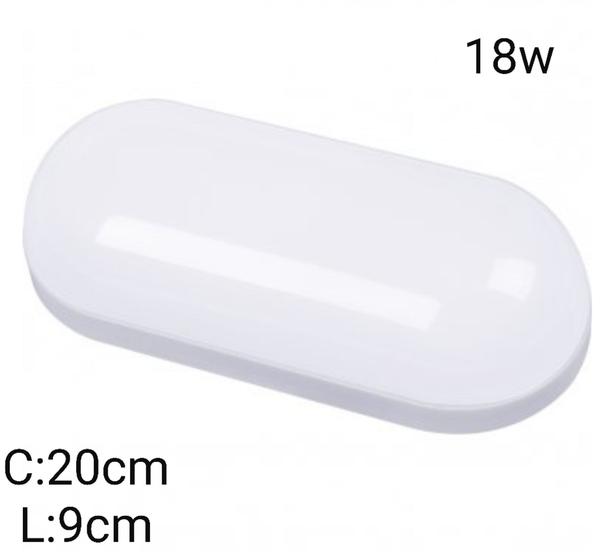 Luminaria Tartaruga Led Arandela de Sobrepor 18w Branca Frio 6500k Ip65 ...