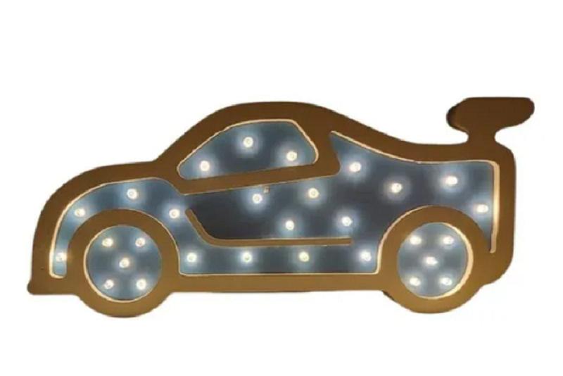 Luminoso Carro Led Madeira Decoração Carrinho - Global Master - Painel ...