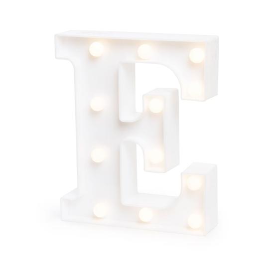 Luminoso Mini Letra C/led Branco - Cromus Festas - Luminária de Letra ...