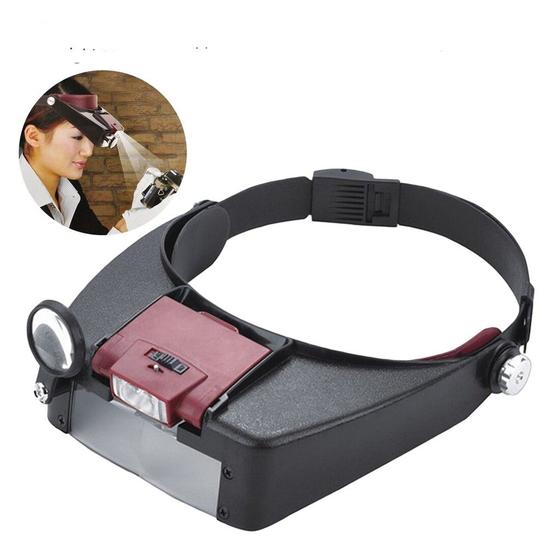 Lupa Cabeça Profissional Aumento Leitura Estetica Eletronica - Lee ...