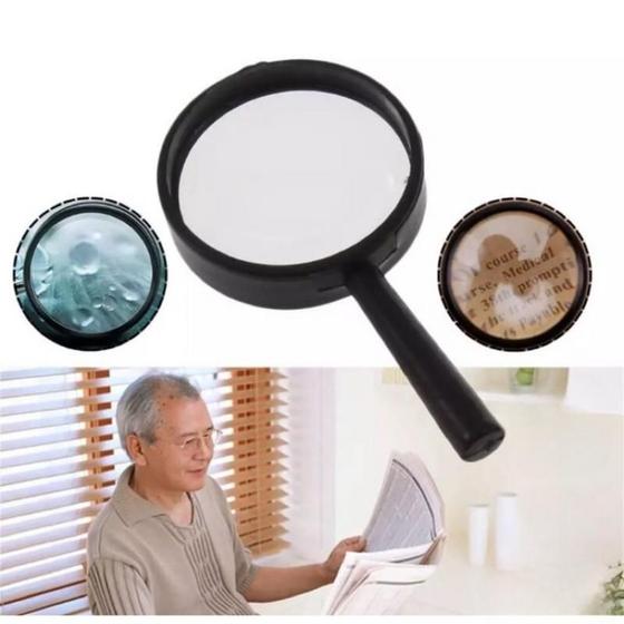 Lupa De Aumento Grande Manual Mesa Profissional Imagem Ampliada ...