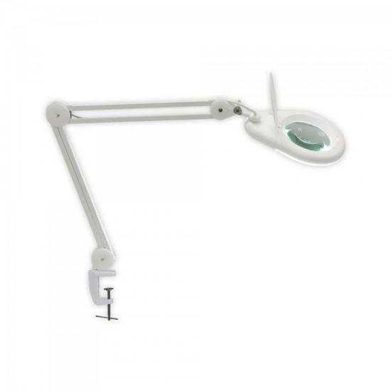 Lupa De Bancada c/ Iluminação LED 8D Bivolt HL400 Branco HIKARI - Lupa ...