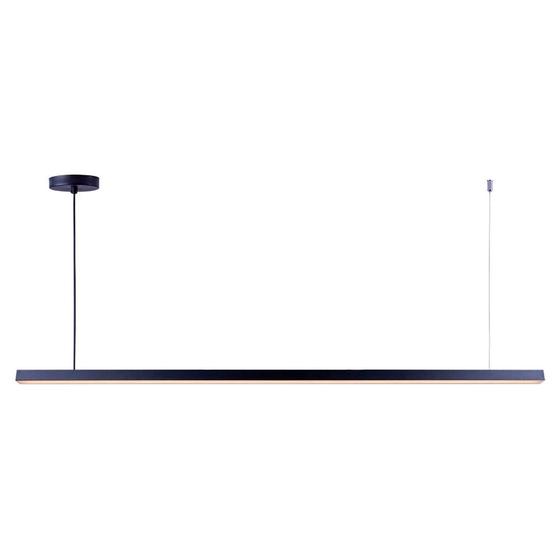 Lustre Pendente LED Linear 36W 120CM Perfil Slim Bivolt Luz 3000K ou ...