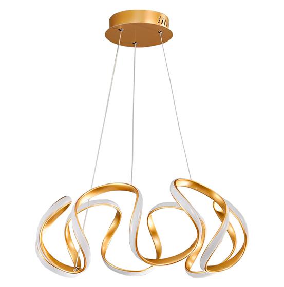 Lustre Pendente Led Moderno Curvas 48W Ondas Luz 3 em 1 - Ilumilider - Lustre - Magazine Luiza
