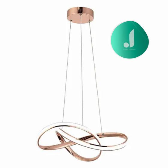 Lustre Pendente Luminária Led Infinito Rose 3 em 1 - Nitrolux ...