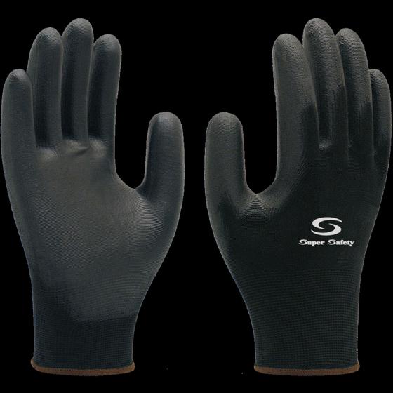 Luva 1003 - PU preto - Super Safety - Luva de Proteção - Magazine Luiza