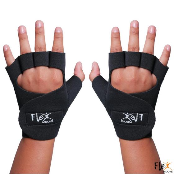 Luva De Academia Com Polegar Para Musculação Par De Luvas Treino ...