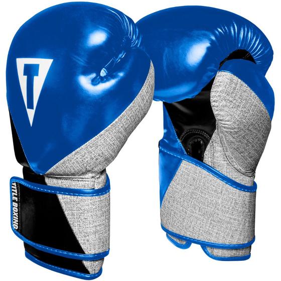 Luva de Boxe Title Prime Training Azul - Luva Esportiva - Magazine Luiza