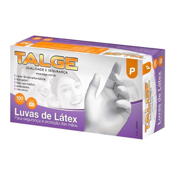 Luva De Latex Para Procedimento Sem Pó -Talge - Luvas Descartáveis ...