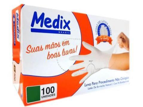 Luva de Latex Para Procedimentos Não Cirúrgicos - Medix Brasil - Luvas ...
