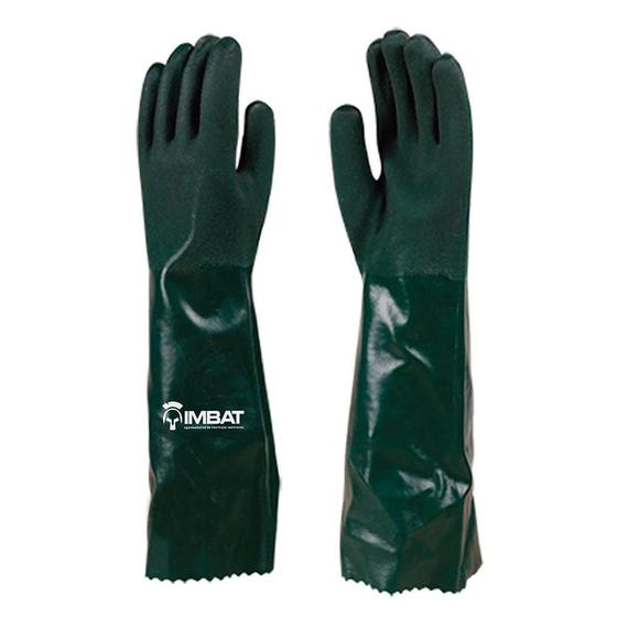 Luva de PVC Cano Longo Palma Aspera 46CM Verde T9 LV-PVC46-9 IMBAT ...