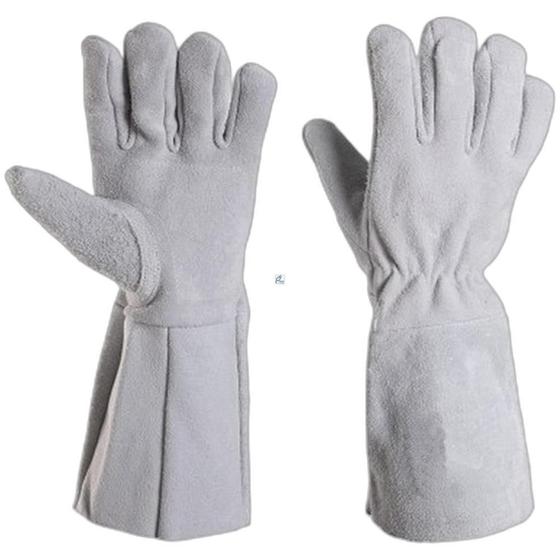 Luva De Raspa Protezza Cano Longo 15cm Com Reforco - Kit C/10 PR ...