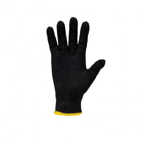 Luva De Segurança Tricotada Preta Em Algodão Ca 34492 Kalipso - Luva de ...