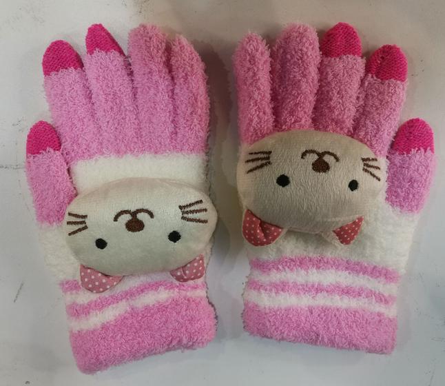 Luva infantil Proteção Frio inverno Bichinho Quente 3 a 8 anos - HHW ...