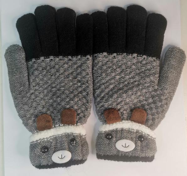 Luva infantil Proteção Frio inverno orelha Quente 4 a 8 anos - HHW ...